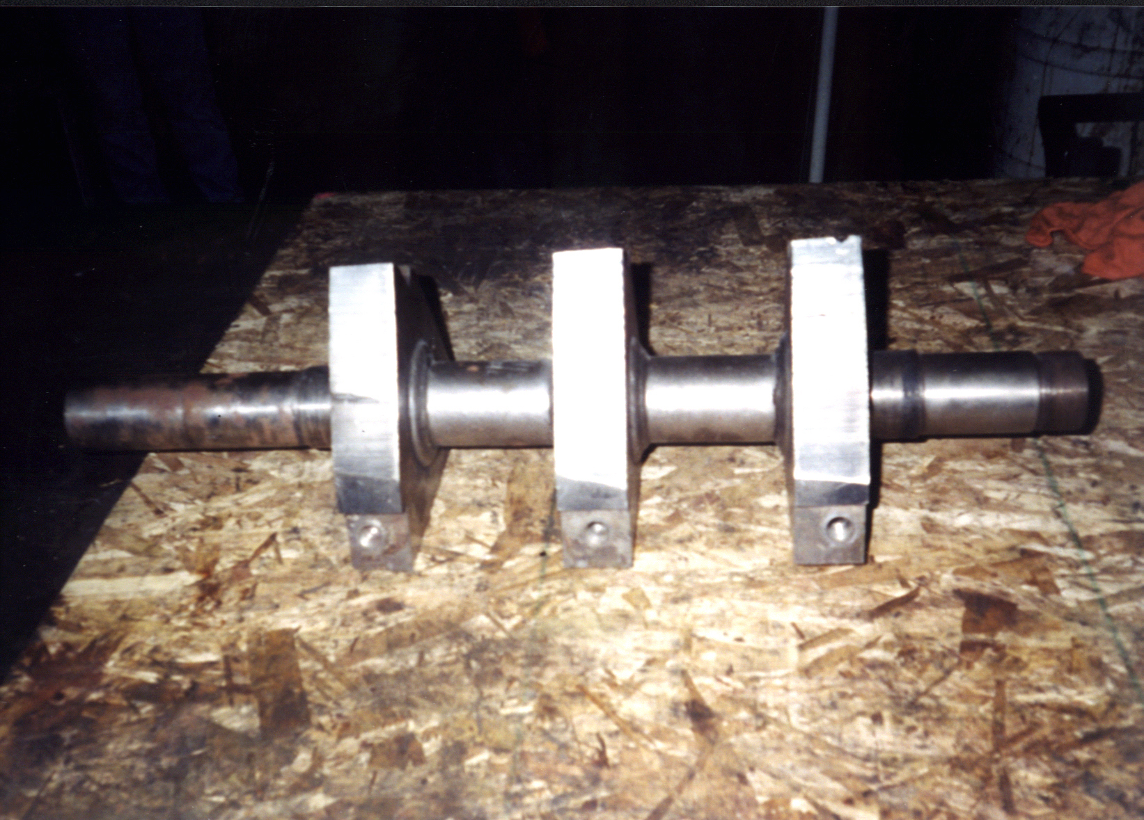 Granulator shaft - rebuilt bearing areas - BMR Group