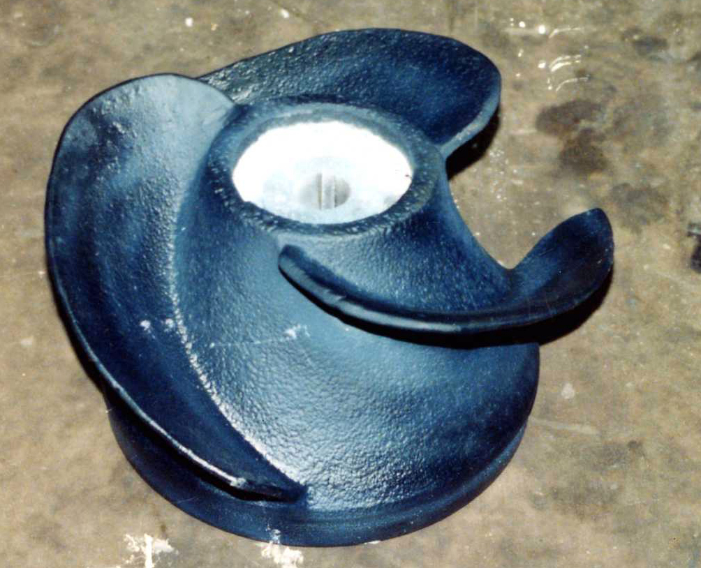 Rebuilt impeller with ceramic coating - BMR Group