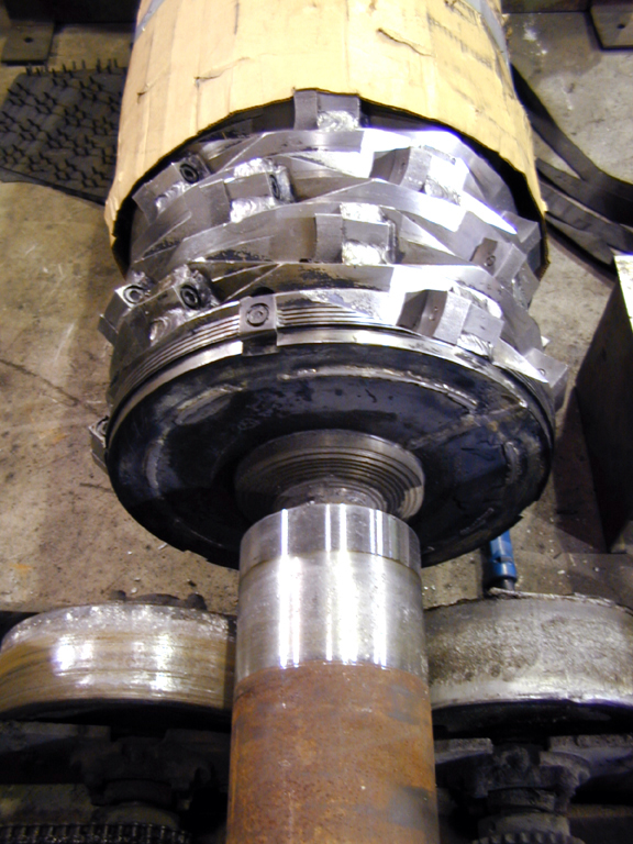 Granulator - weld on new stub shaft - BMR Group